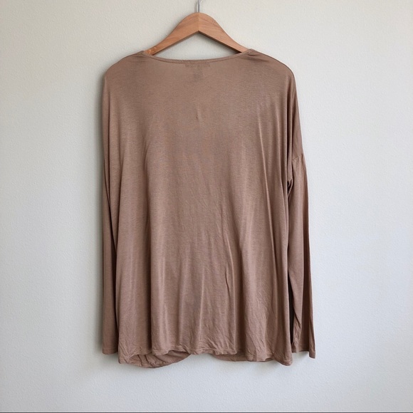 Forever 21 | Tops | Forever 2 Camel Caramel Draped Long Sleeve Nwt ...